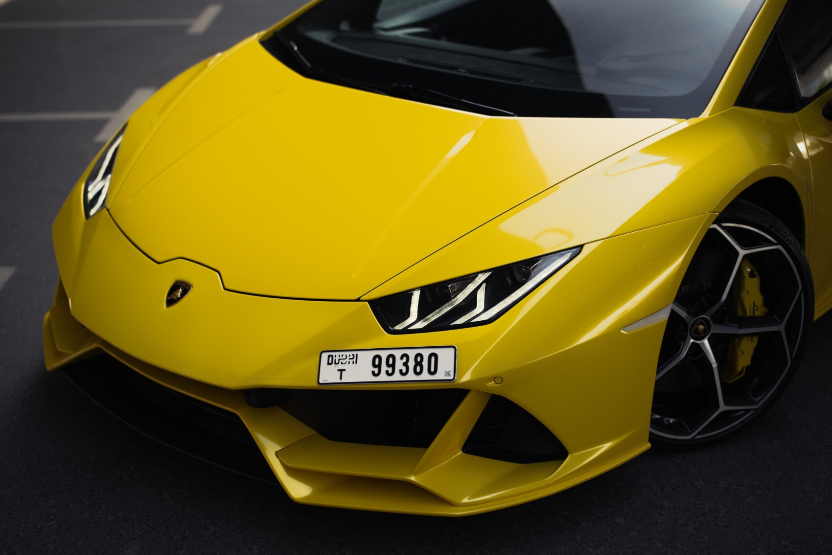 Rent a Lamborghini Evo coupe (Yellow), 2020 ID-06351, in Dubai - Renty.ae